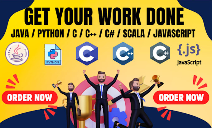 Do your java python c cpp javascript tasks and projects for you by Taibhicham | Fiverr