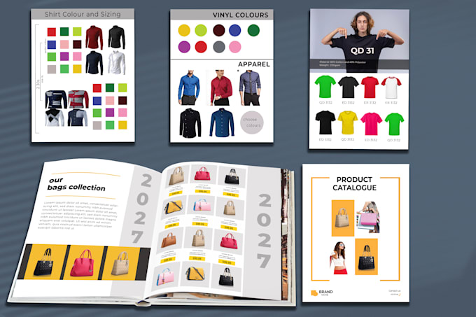 Do attractive product catalog, look book , brochure design with flyer ...
