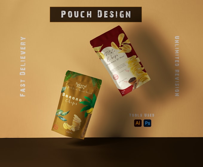Create custom and stylish pouch designs for you by Qundeelabbasq | Fiverr