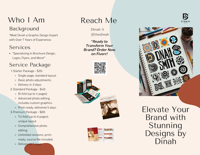 Design brochures and flyers for you by Thedinah | Fiverr