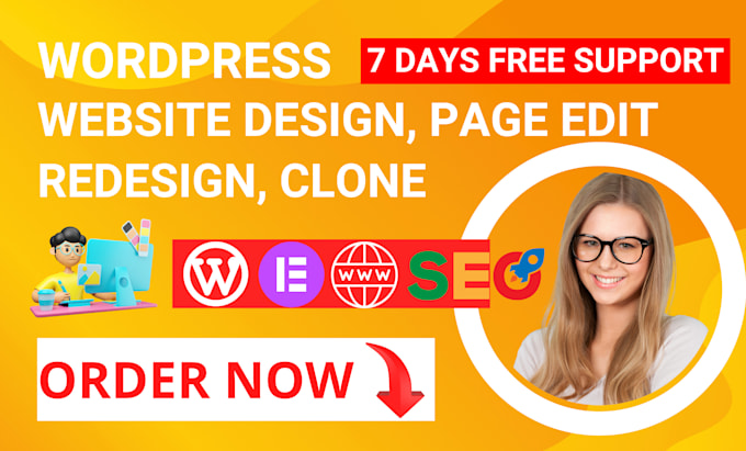 Create, design, clone modern wordpress business website and landing page by Galib_dev | Fiverr