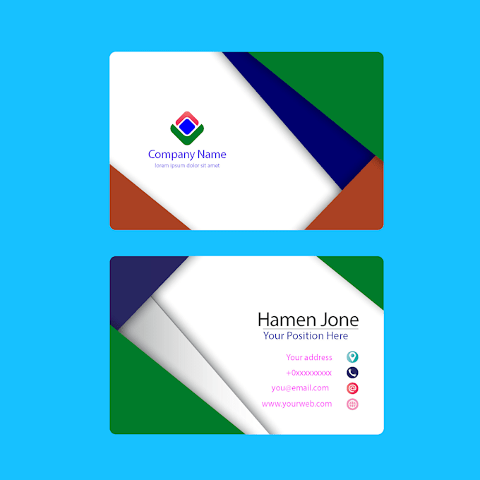 Create professional model business cards by Mddulalhossen | Fiverr