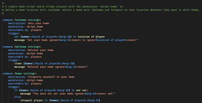Make skript scripts for you by Unspeakable6368 | Fiverr