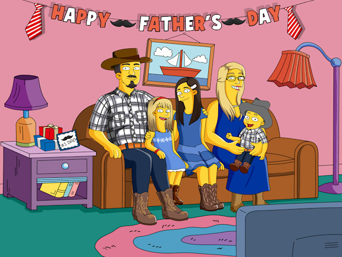 Draw you in custom yellow cartoon portrait by Kocengpasar | Fiverr