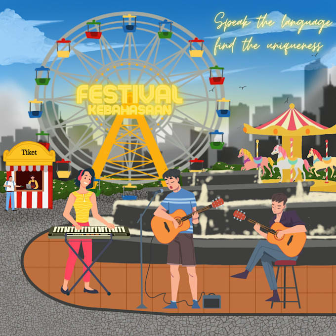 Design music festival, party or event poster by Kkhalisaal | Fiverr