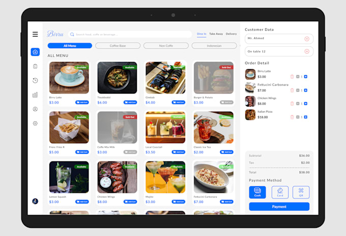 Do design pos point of sales for your business using figma and adobe xd ...