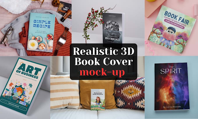 Create a lifelike 3d mockup for your book cover and ebook by ...