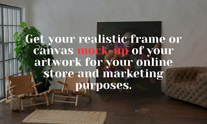 Create a top notch lifelike 3d canvas wall art mockups by ...