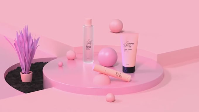 Make 3d cosmetic animation, skincare product, 3d cgi product animation ...