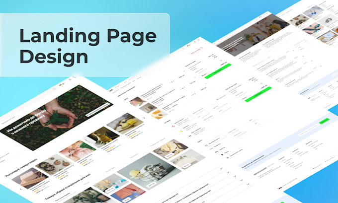 Ui ux design high converting figma landing page by Diamanshtein | Fiverr