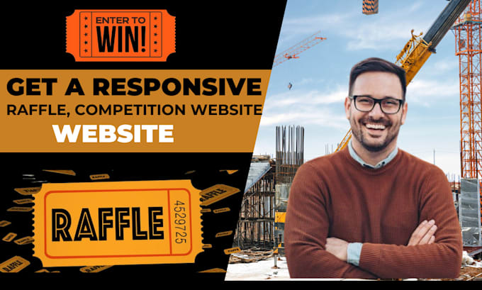 Design a modern competition, raffles , and event website by ...