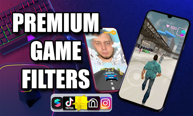 Premium game filters tiktok instagram fb deepar sparkar eh by Strong__fil | Fiverr