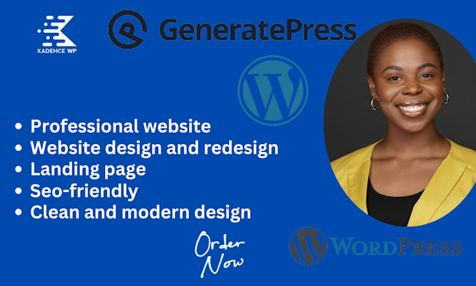 Build wordpress website with kadence, elementor, generatepress cornerstone by Kachie_website ...