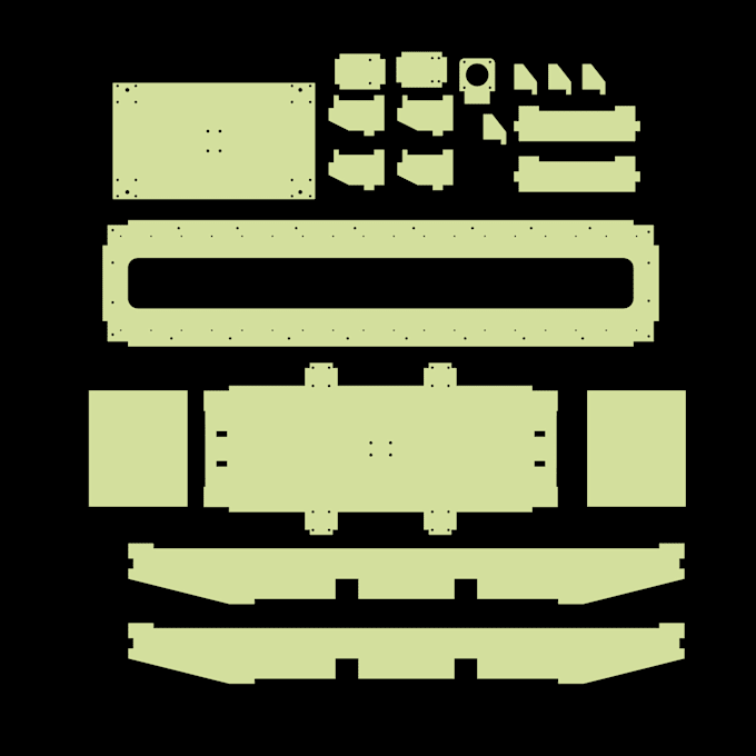 Make cnc milling ymc 2040 design file dfx by Iand234 | Fiverr