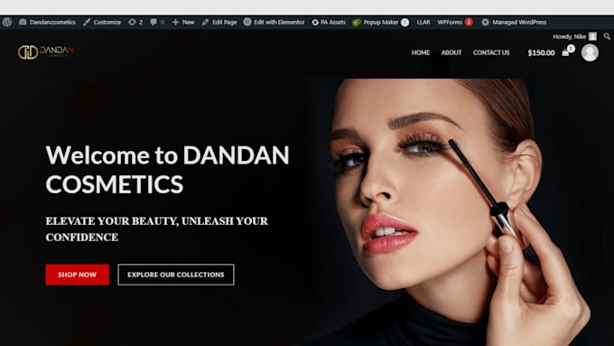 Design a fascinating makeup artist website, mua, hairstylist with ...