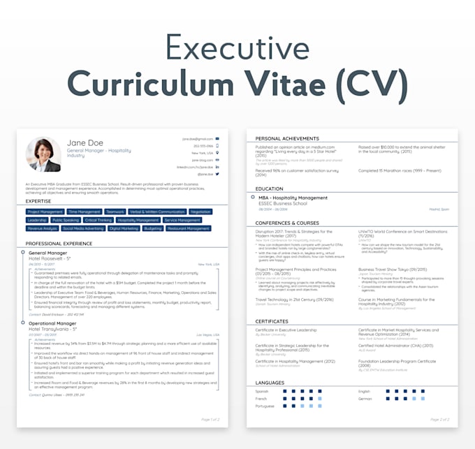 Professional resume like iit iisc graduates best in class cv by ...
