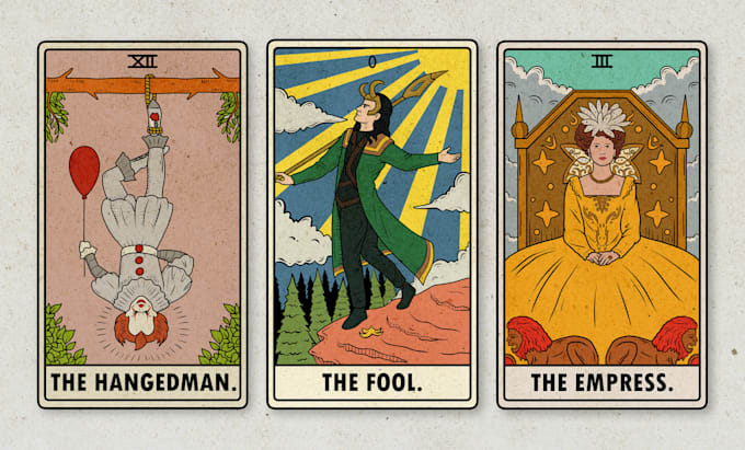 Draw tarot, oracle, and zodiac card illustrations by Anitakusnaeni | Fiverr