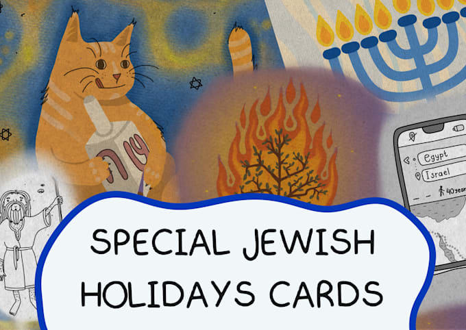 Create jewish holidays cards by Anna_please | Fiverr