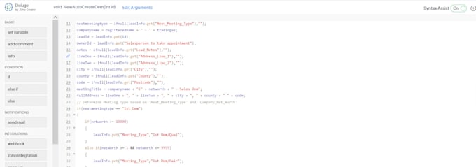 Create a custom deluge script for zoho applications by Excel_lented | Fiverr