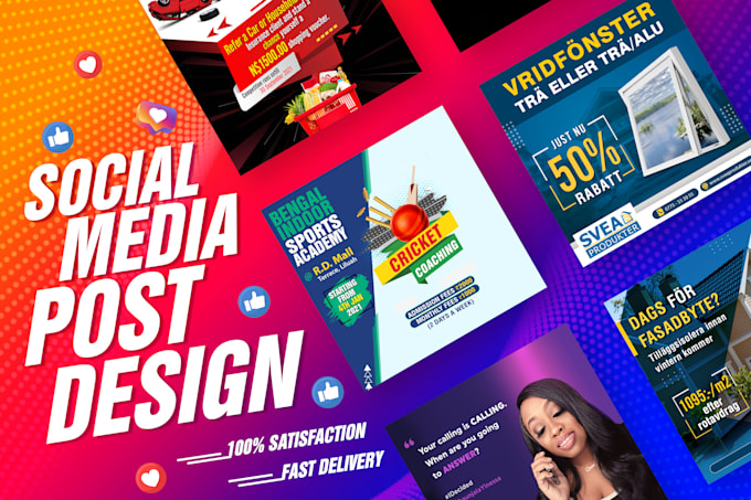 Create unique social media design, posts and banners by Tapan_gfx | Fiverr