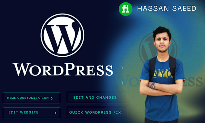 Edit or update your wordpress website quickly by Hassansaeeed | Fiverr