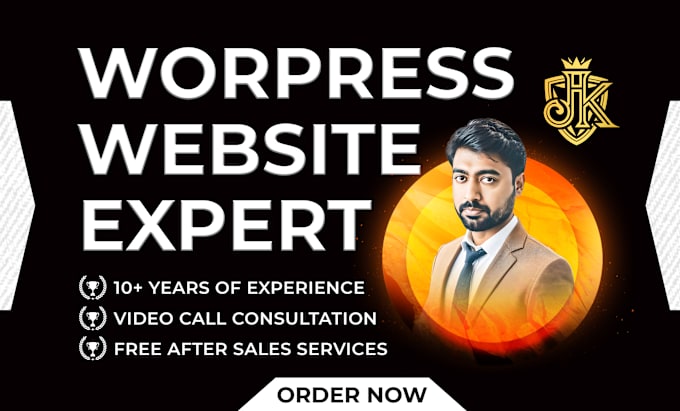 Create wordpress website design using elementor, wordpress website ...