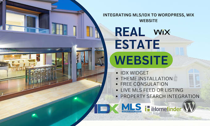 Design a real estate website, idx website, integrate idx mls to wordpress wix by Sales_dad | Fiverr