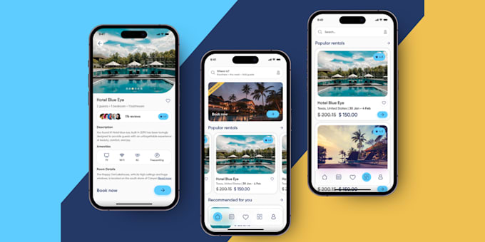 Create an exceptional hotel booking, airbnb or vacation app for your ...