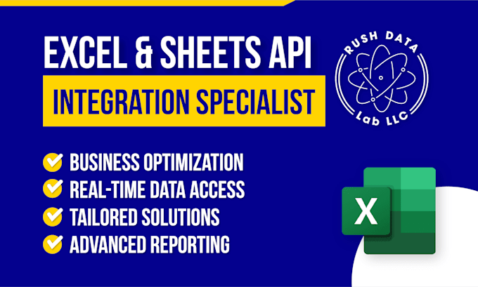 Integrate any api in google sheets or excel for automated data ...