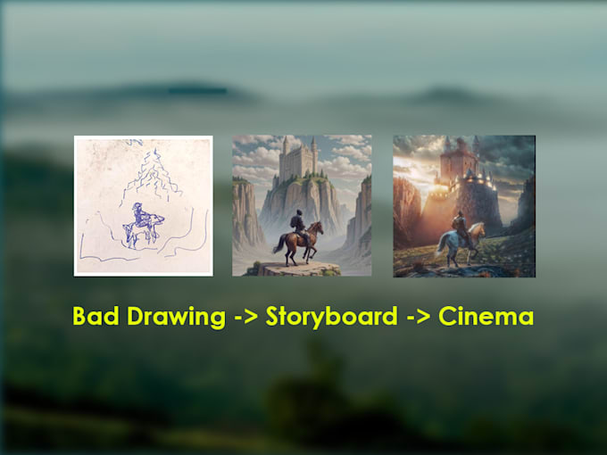 Turn your bad drawing into a storyboard or cinematic video by ...