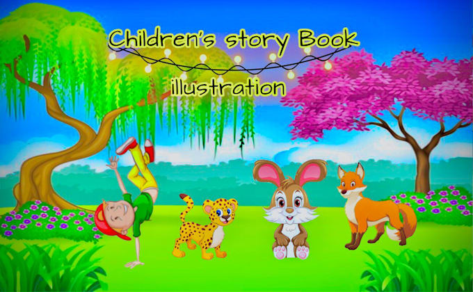 Design children story book illustration, kids book, by Fatima_designe2 ...