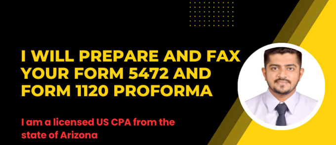 Prepare and fax your form 5472 and form 1120 proforma by Virang_cpa_ca ...