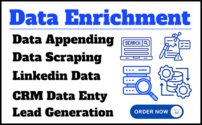 Do company data appending, data enrichment, linkedin data, crm data entry by Refinedata | Fiverr