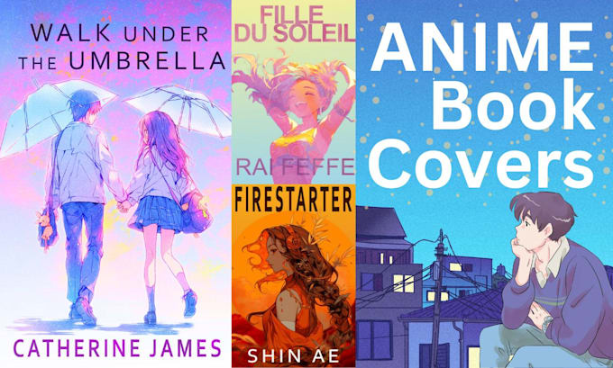 Do stunning ai anime manhwa art book cover by Riviru_perera | Fiverr