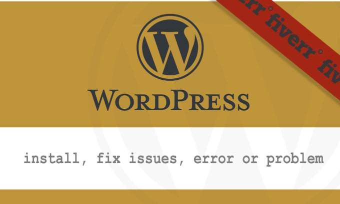 Install wordpress, fix issues errors or problems by Codebyorder | Fiverr Install wordpress, fix issues errors or problems by Codebyorder | Fiverr