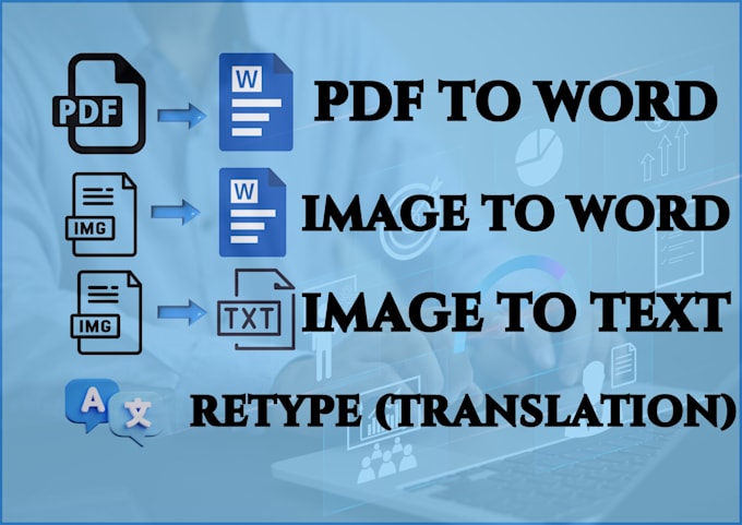 Convert pdf to word, image to word, retype pages instantly by ...