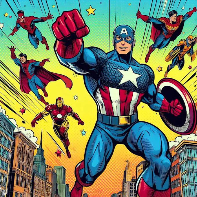 Create custom superhero character in action and comic by Gulsilsdvs ...