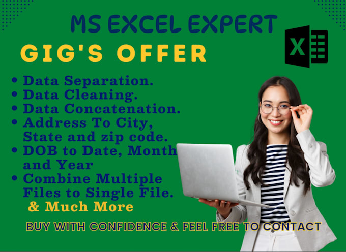 Help you to clean, organize and merge excel or csv data in more suitable format by Badgujar14 ...