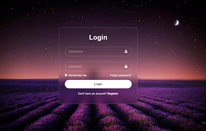 Create login page for an enhanced user experience by Mohammedellouza | Fiverr