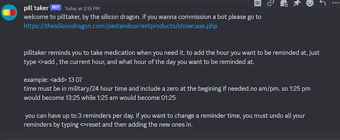 Make discord bots for you by Silicondragon25 | Fiverr