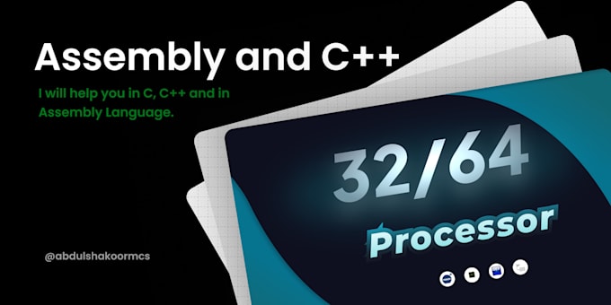 Help you in c c plus plus and assembly language 32 64 bit by ...