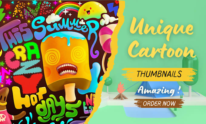 Design unique cartoon thumbnail for your amazing content by ...