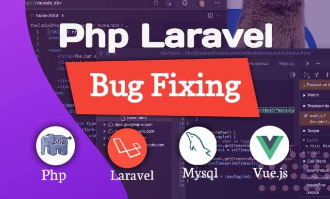 Php laravel bug fix ,optimize or resolve any error Php laravel bug fix ,optimize or resolve any error