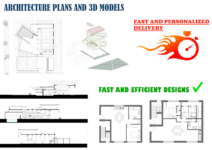 Make your architecture ideas in 2d plans, 3d modeling and renders by ...