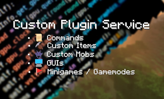Code a custom minecraft plugin by Avalonmc | Fiverr