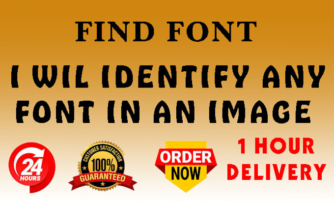 Accurately identify find what font is used in your picture image find fonts by Khalilfont | Fiverr