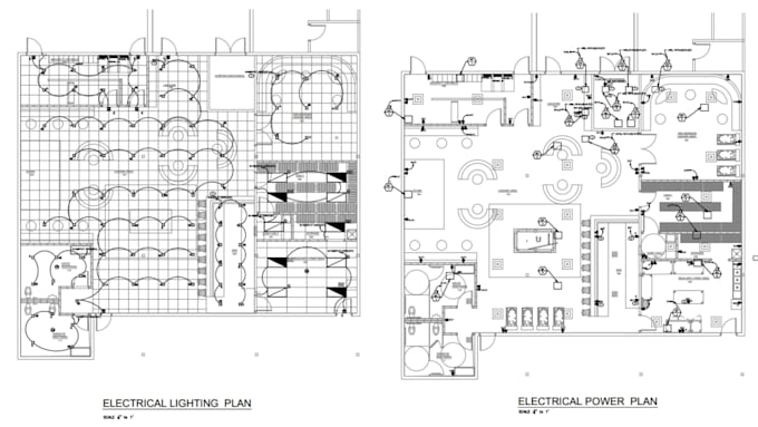 Design and draw electrical lighting and power plan, load calculation ...