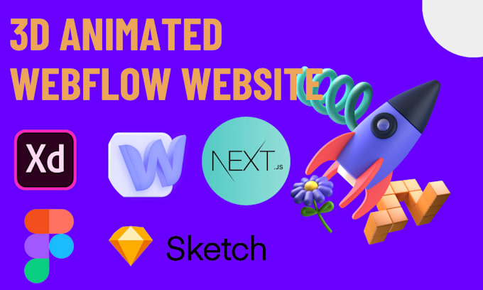 Do 3d model, 3d animated website using spline, threejs, gsap, 3d ...