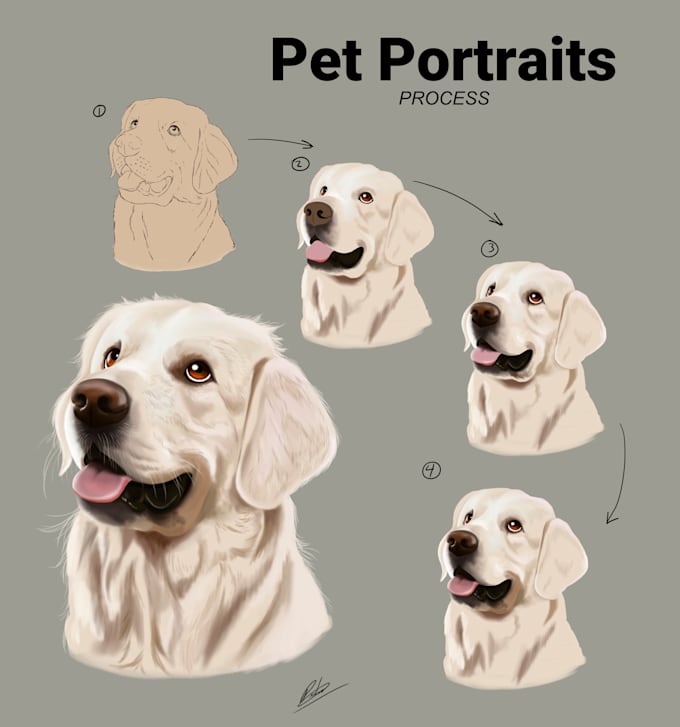 Make realistic pet portraits by Pedrix90 | Fiverr