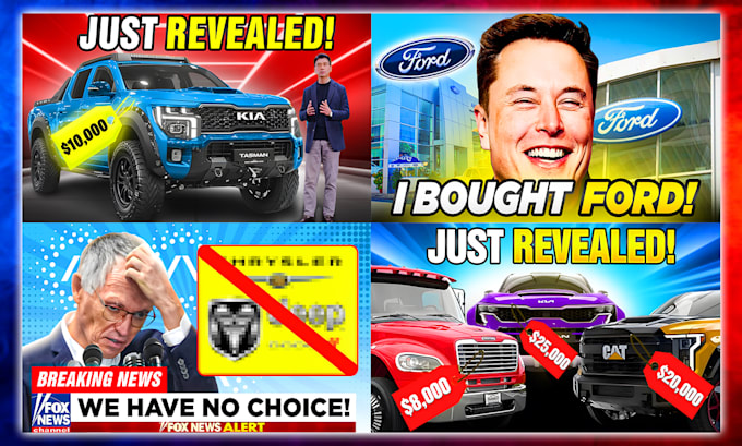 Design eye catching youtube thumbnails for car, auto channel by Anas696 ...